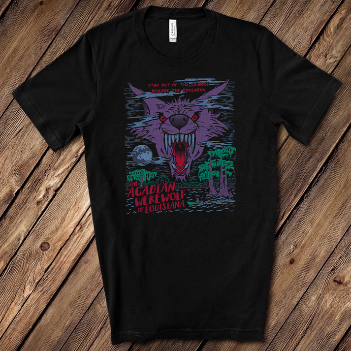 Rougarou An Acadian Werewolf of Louisiana T-Shirt – Runaway Cajun ...